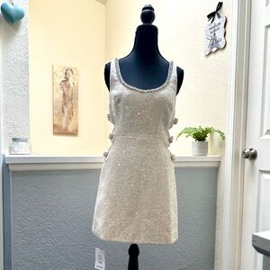 Self-Portrait | Dresses | Lovely Nwt Selfportrait Ivory Mini Dress With ...